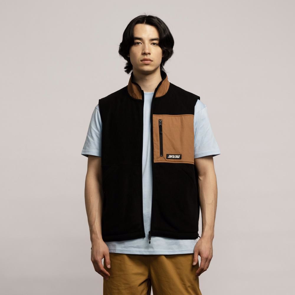 Wall Street. Darwin Vest - Santa Cruz - Black